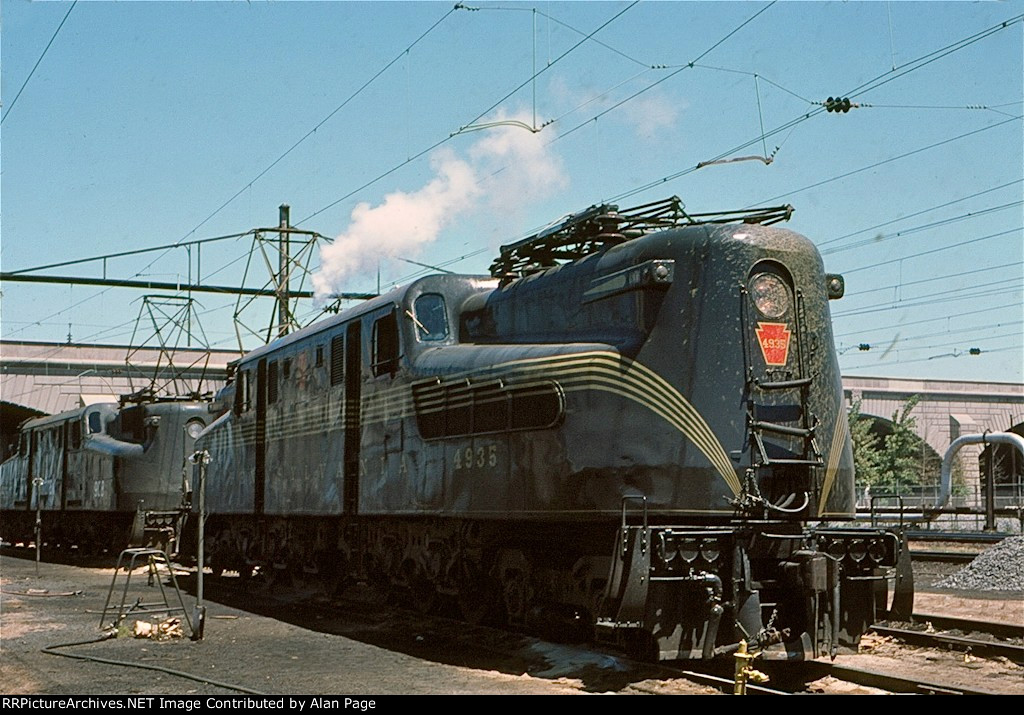 PRR GG1 4935 and Amtrak GG1 908